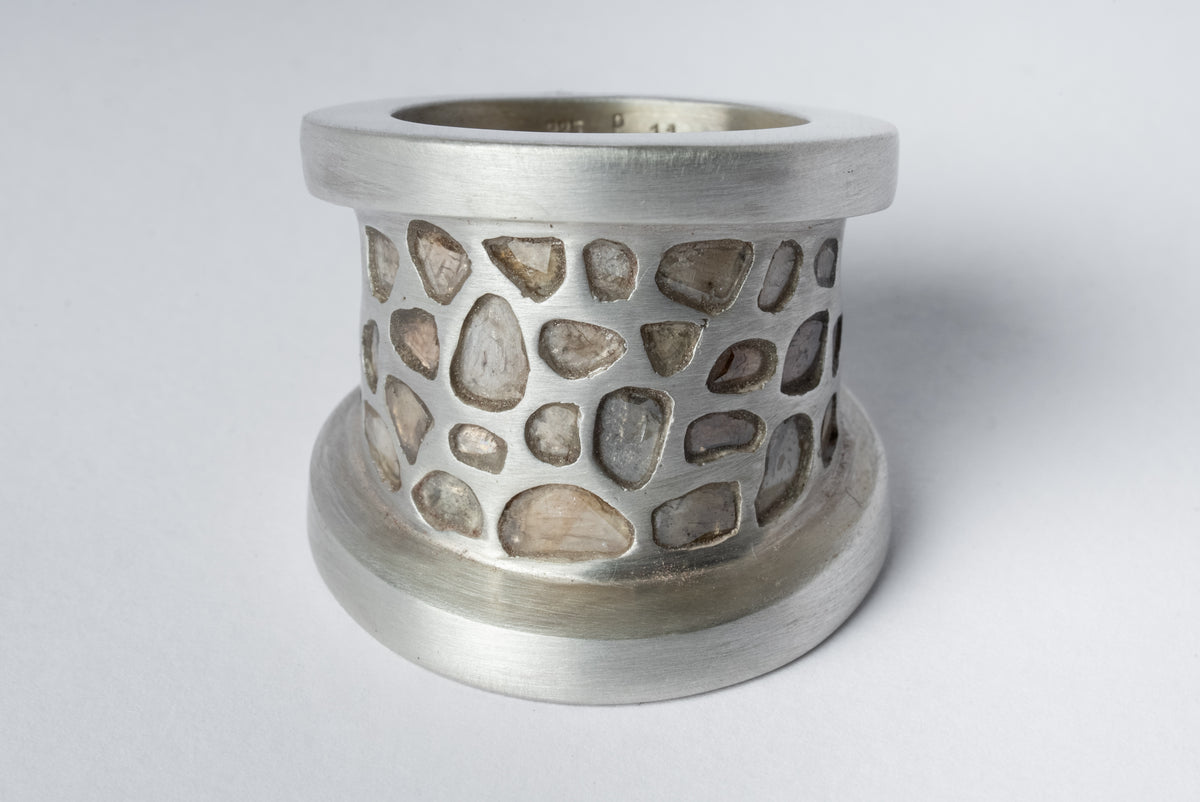 Chasm Ring v2 (Hyper Wide, Mega Pavé, MA+DIA) – Parts of Four