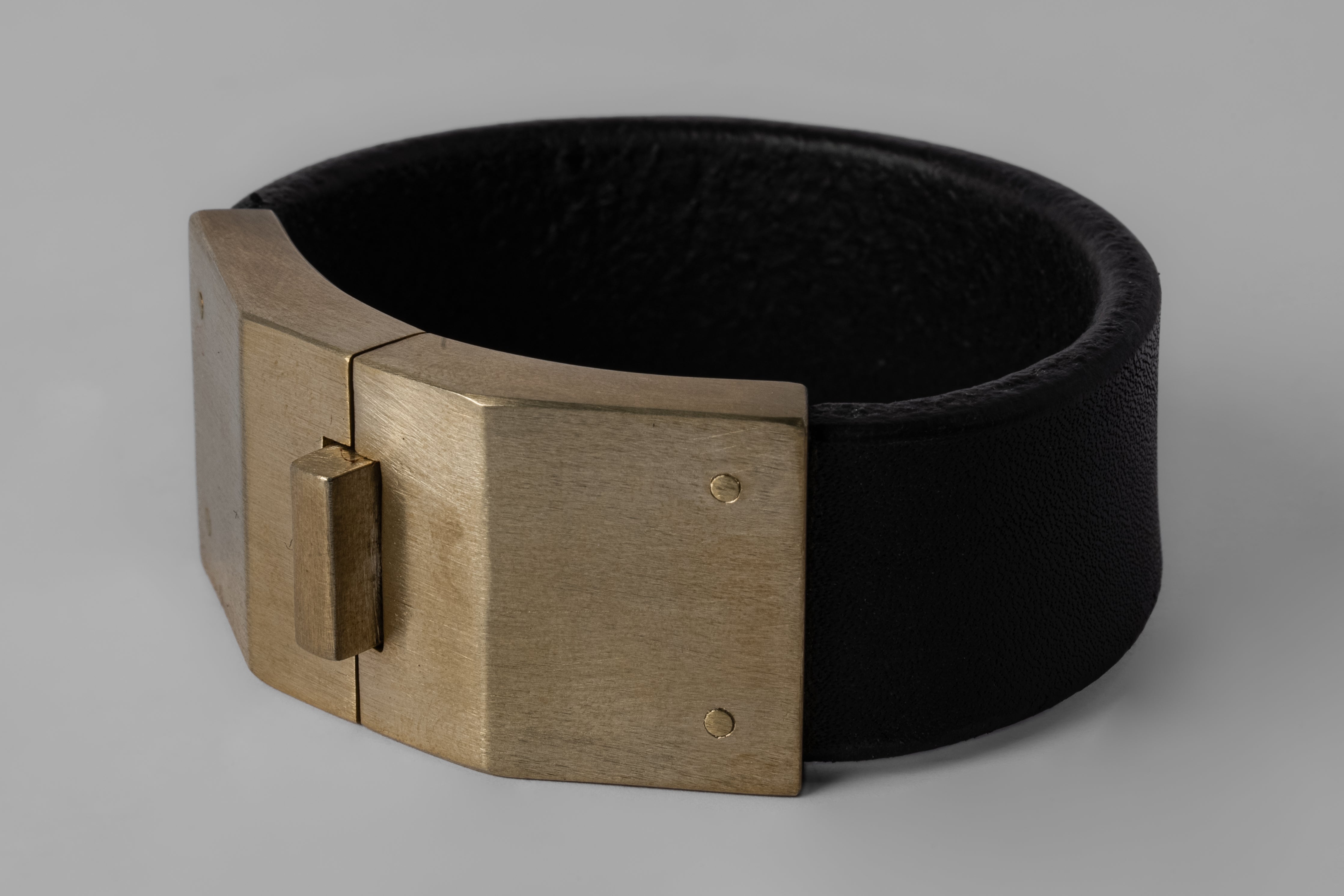 Box Lock Bracelet (Facet, Narrow, BLK+MR) – Parts of Four